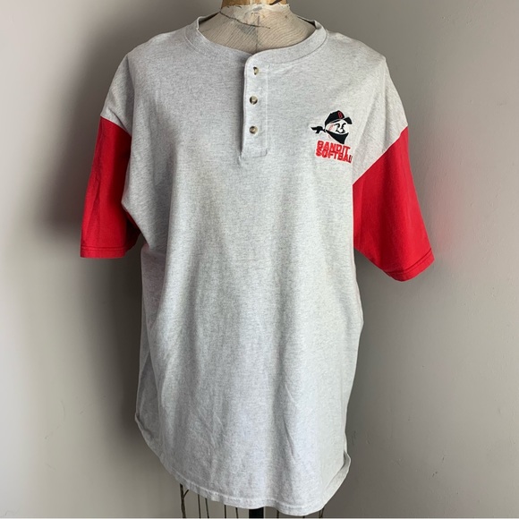 Shirts | Vintage Bandits Baseball Softball Tshirt Red Anvil Size 2x Red ...